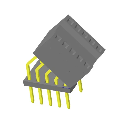 2.54mm 45 Degree Type Female Pin Header, High Quality 2.54mm 45 Degree ...