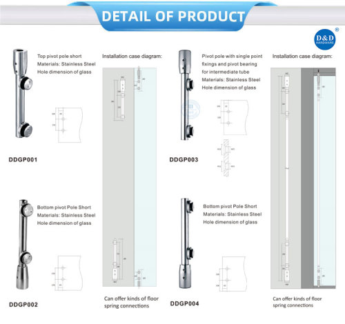 Sliding Door Rollers Connector Bottom Pivot Pole Short, High Quality ...