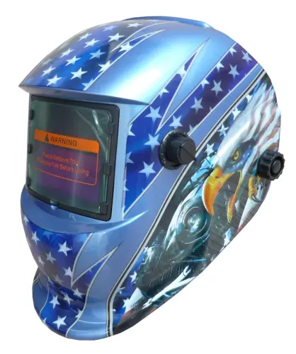 Custom Full Face Arc Welding Helmet Solar Cells And Lithium Battery ...