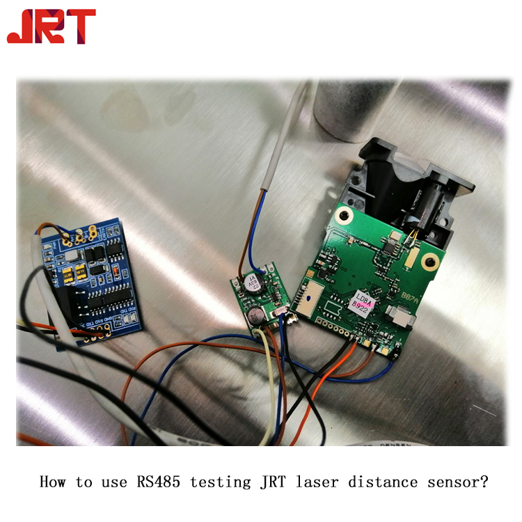 How to use RS485 testing JRT laser distance sensor?