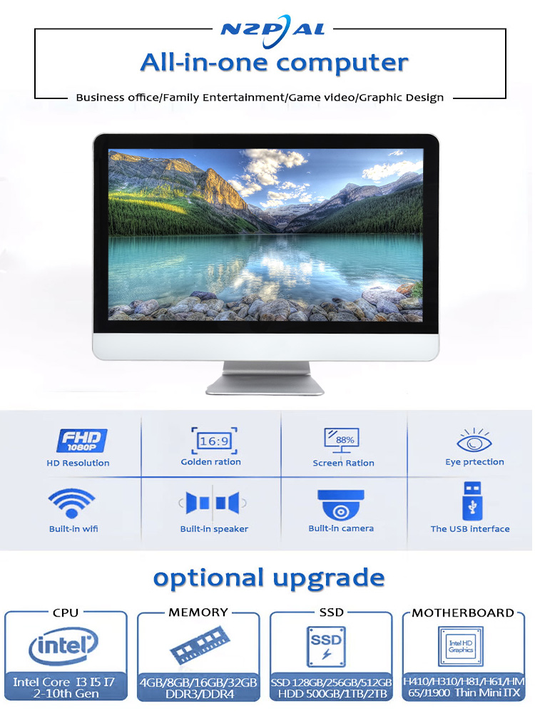 I5 / I7 / I9 All-in-one Pc 21.5inch 비즈니스 사용을위한, Bossgoo.com의 고품질 I5 ...