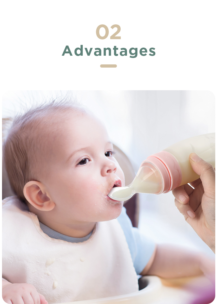 Baby Squeezespoon Custom 90ml 3oz Scale Squeeze Spoon คุณภาพสูง Baby ...