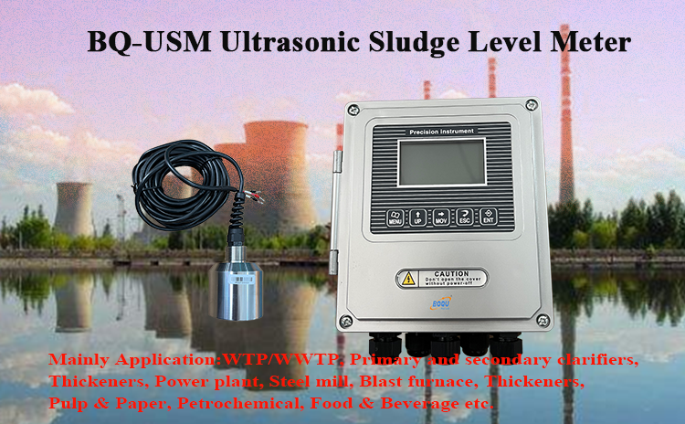 Boqu Bq-usm Ultrasonic Sludge Interface Level Meter For Petrochemical ...