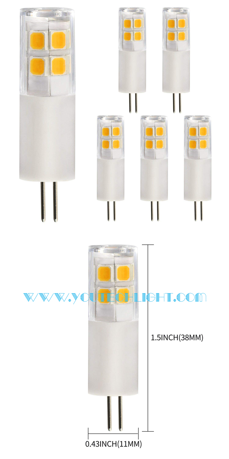 Ac Dc 12v 디 밍이 가능한 G4 Led 전구, Bossgoo.com의 고품질 Ac Dc 12v 디 밍이 가능한 G4 Led 전구