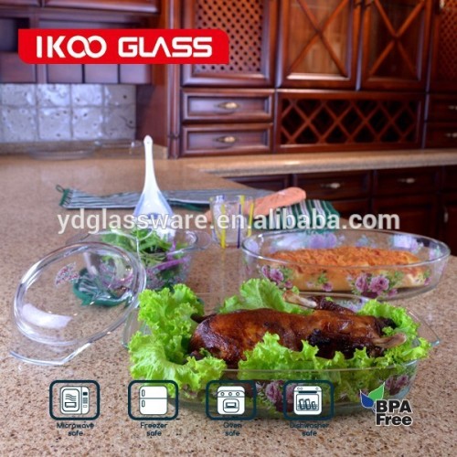 Pyrex Glass Microwave Oven Casserole With Lid, High Quality Pyrex Glass ...