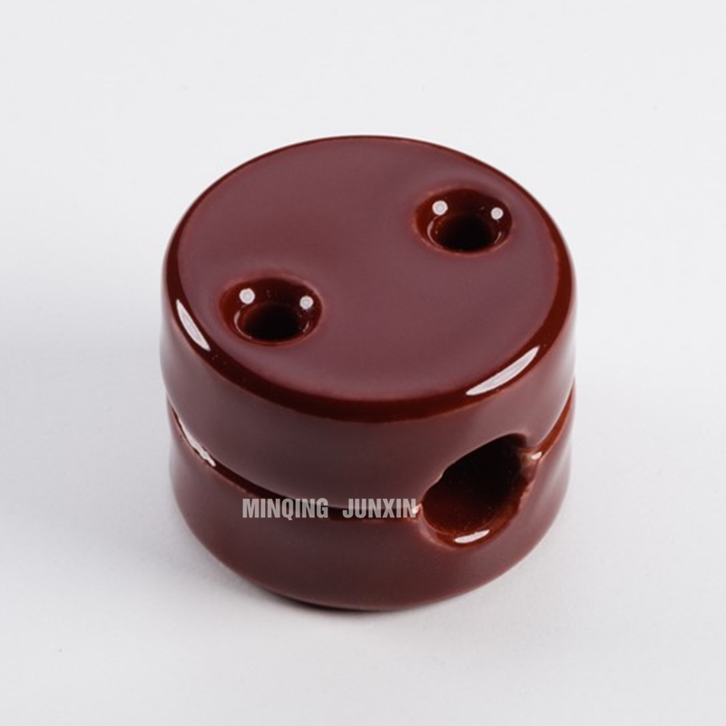 Vintage Ceramic Cable Guide Clips For Wall Fixing Of Round Cables, High ...