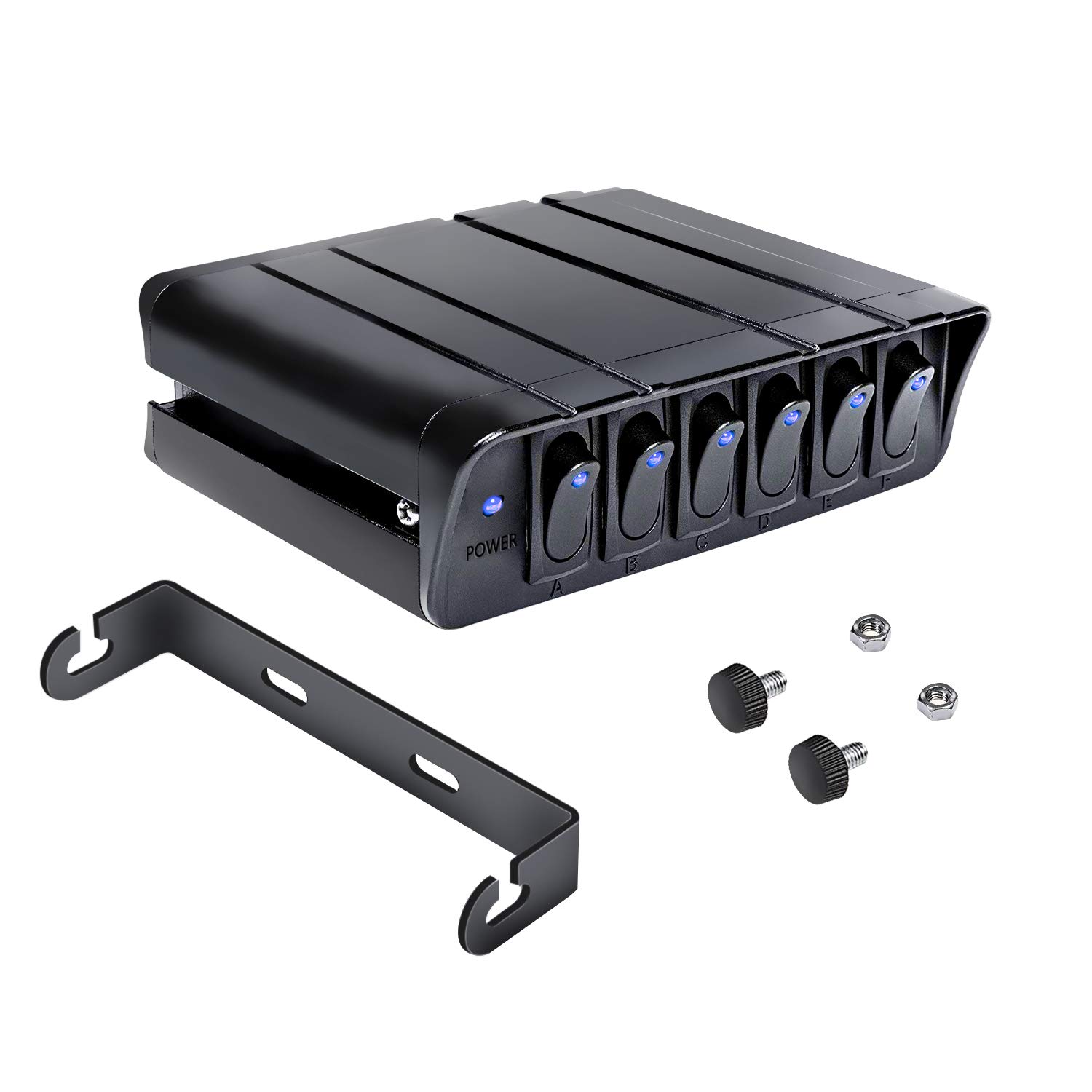 6 Gang 12v Rocker Switch Box For Automotive And Marine Vehicles, High ...