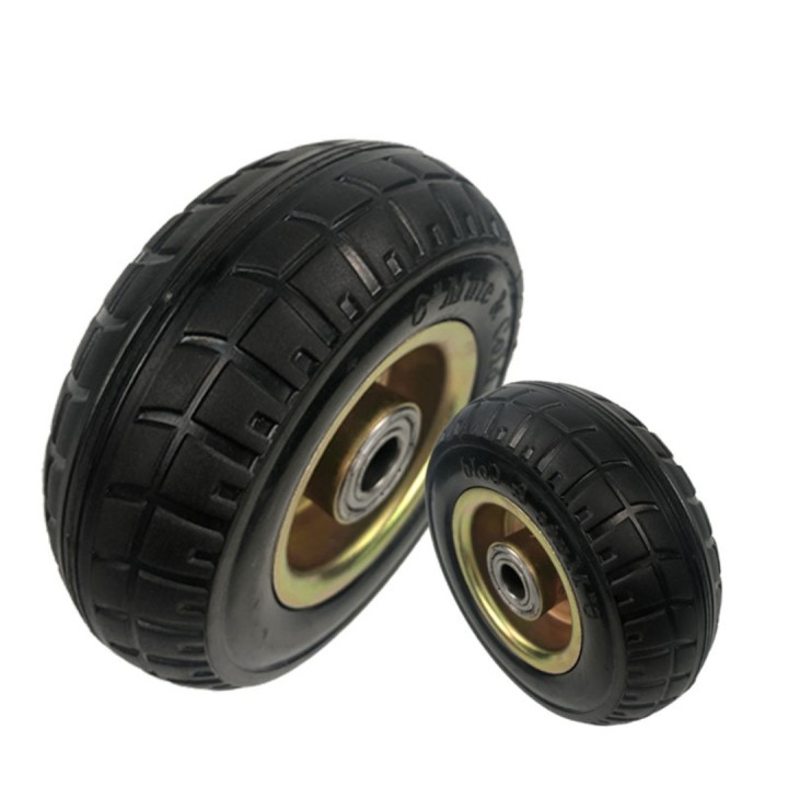8 Inch Solid Rubber Wheel Wheel Walker Plastic Rubber Polyurethane ...