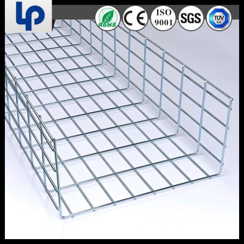 Steel Wire Mesh Cable Tray Perforated Solid Pre Galvanized Ladder Type ...
