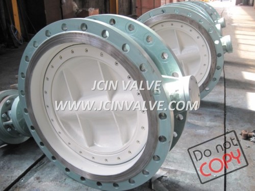 Double Flanged Tri Eccentric Butterfly Valves (d343h), High Quality Double Flanged Tri Eccentric ...