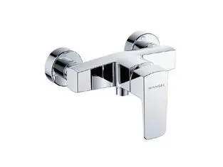Single Lever Rectangle Shower Mixer Taps Bathroom 2 Hole Fa, High ...