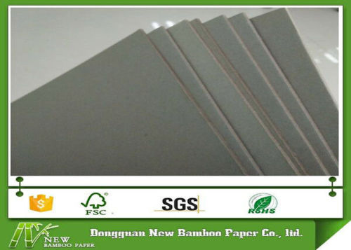 Recycled Stiffness Paper Hard 1250gsm Solid Grey Paperboard For Matte ...