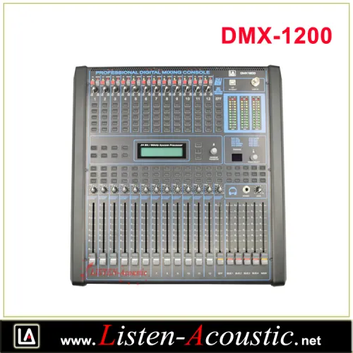 Dmx-1200 Professional 12 Channel Audio Amplifier Mixer, High Quality ...
