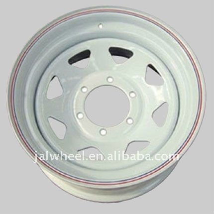 White Steel Trailer Wheel Of 15x8 Jeep Wheel Rims, High Quality White ...