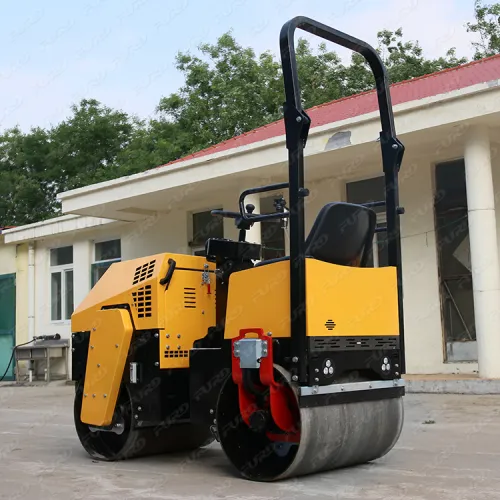 1 Ton Full Hydraulic Double Drum Road Roller With High Configuration ...