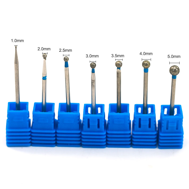 Diamond Bits For Dental Laboratory Micro Motors - Round Mounted Points ...