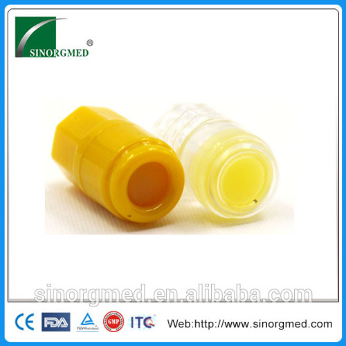 Medical Connector Surgical Injection Heparin Cap Yellow Type, High ...