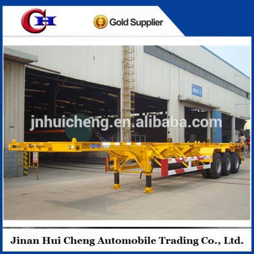 Tri-axles 40ft Skeleton Container Chassis Semi Trailer, High Quality Tri-axles 40ft Skeleton ...