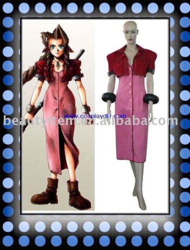 Kingdom Hearts Final Fantasy Vii Aerith Cosplay Costume, High Quality ...