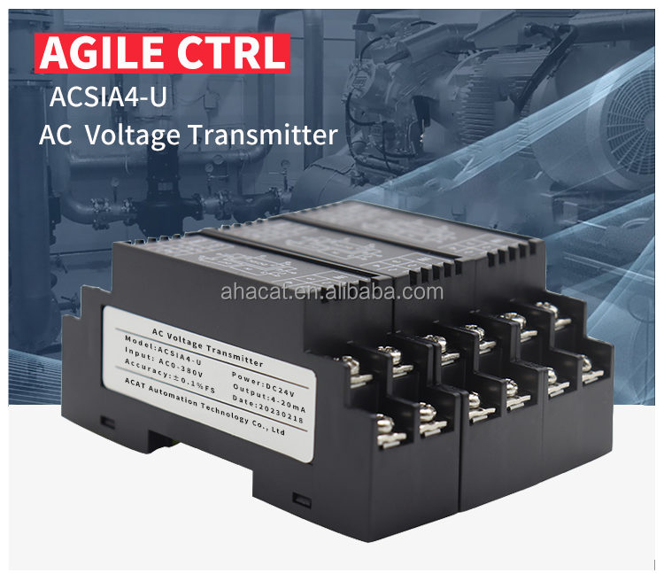 Ac Voltage Sensor Transmitter: 4-20ma 0-10v Isolator Converter Module ...