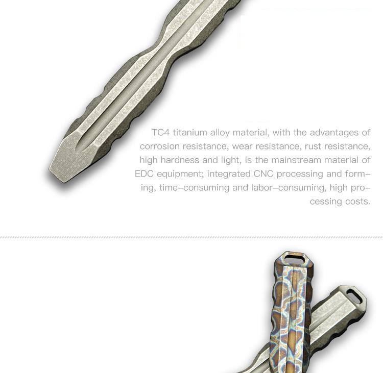 Titanium Alloy Crowbar Multi-function Tool With Edc Broken Window ...