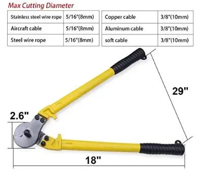 Heavy Duty Cable Cutter Wire Cutter 18" / 450mm, High Quality Heavy ...