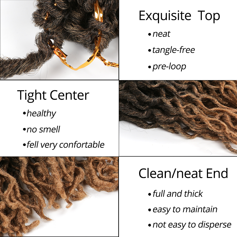 Alileader 12 Inch Nu Faux Locs Braiding Hair Crochet Braids Short ...