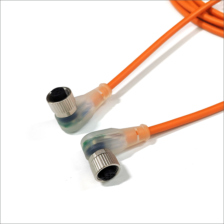 Led 표시기가있는 M12 직각 암 커넥터, Bossgoo.com의 고품질 Led 표시기가있는 M12 직각 암 커넥터