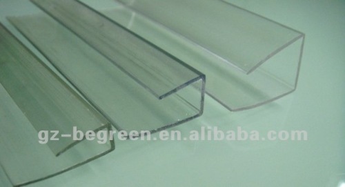 Polycarbonate U Shaped Profiles,polycarbonate Side List, High Quality ...