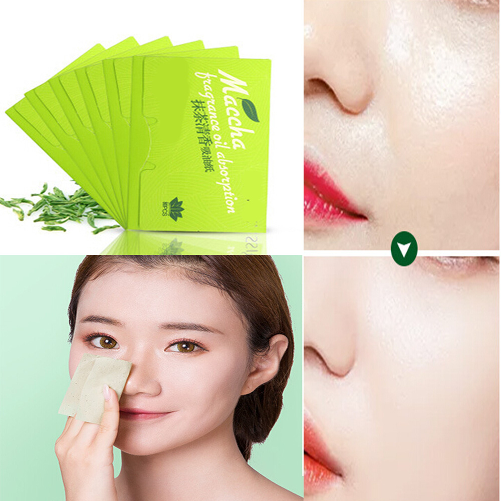 100sheets/pack Tissue Papers Green Tea Smell Makeup Cleansing Oil ...