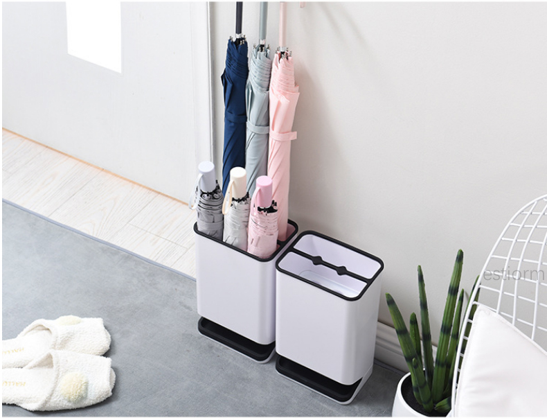 Indoor Umbrella Stand , Entryway Space Saving Umbrella Drying Rack ...
