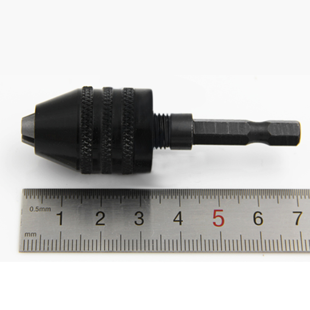 6.35mm Keyless Drill Chuck Screwdriver Impact Driver Adaptor Hex Shank ...