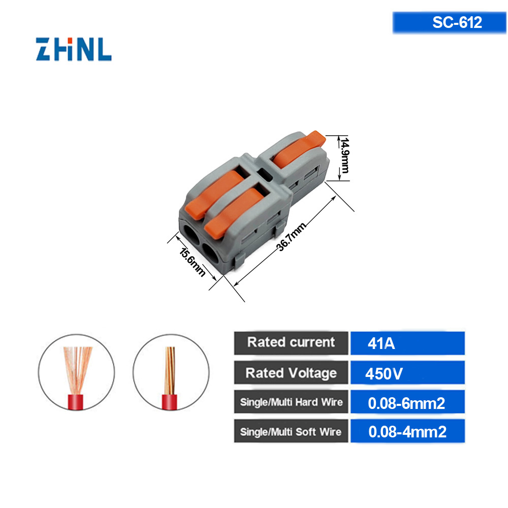 Sc-612 Quick Lock Electric Wire Connectors, High Quality Sc-612 Quick ...