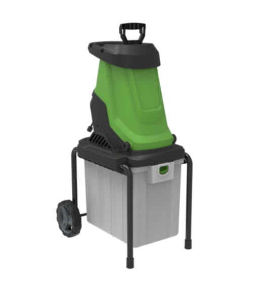 3000w Electric Garden Wood Chipper Shredder With Plastic Collection Bin ...