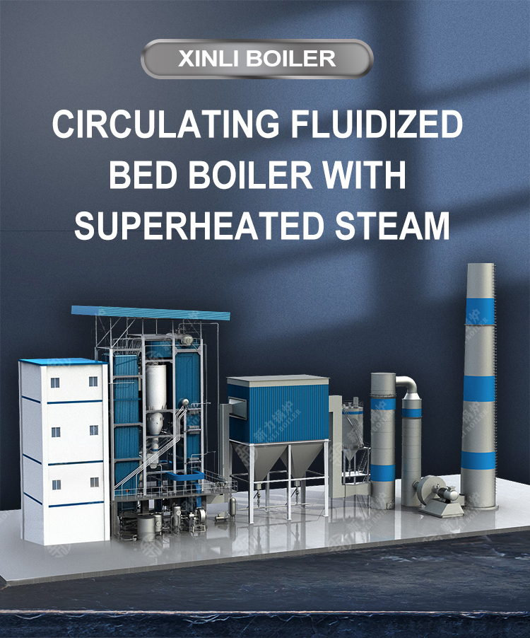 30 Mw Coal And Biomass Fired Cfb Steam Boiler For Industrial Power ...
