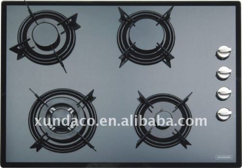 4 Burner Glass Hob Glass Built In Gas Cooker, High Quality 4 Burner ...