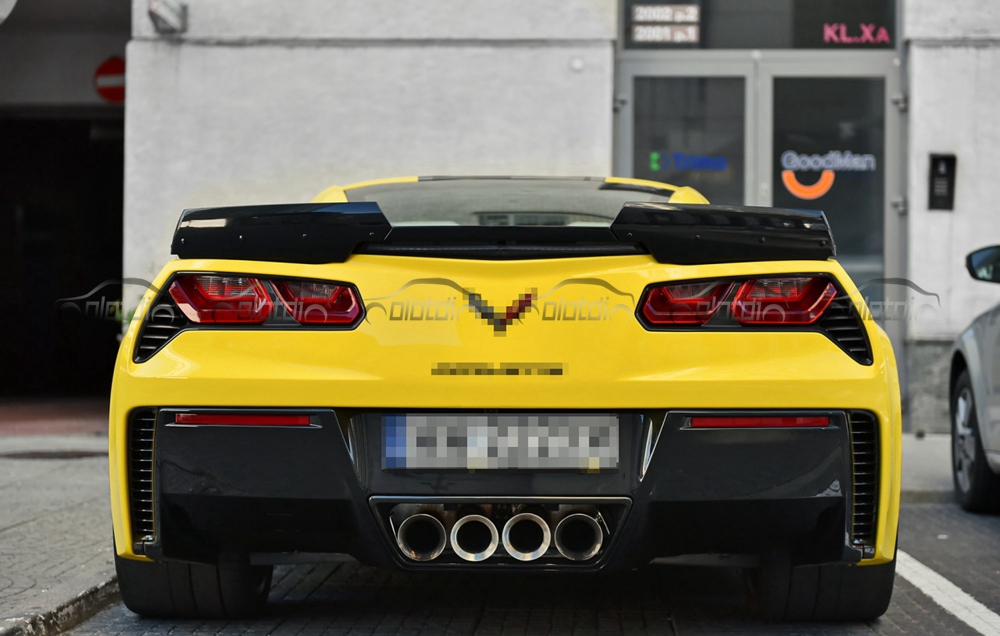 Carbon Fiber Rear Spoiler Wing For Chevrolet Corvette C7 Z06 2014 ...