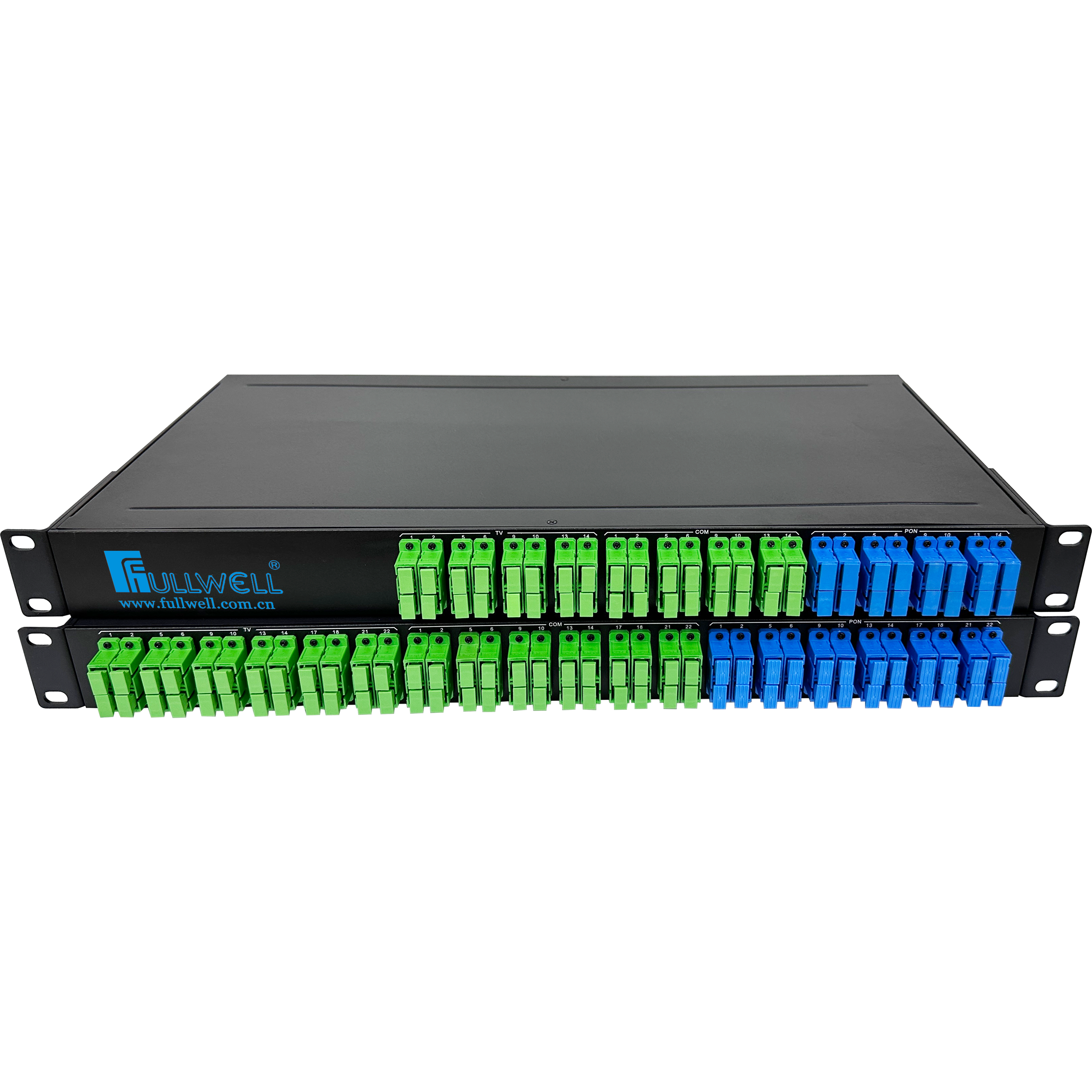 1u Rack Mount Ftth Terminal Fiber Distribution Box With 24/48/96 Port ...