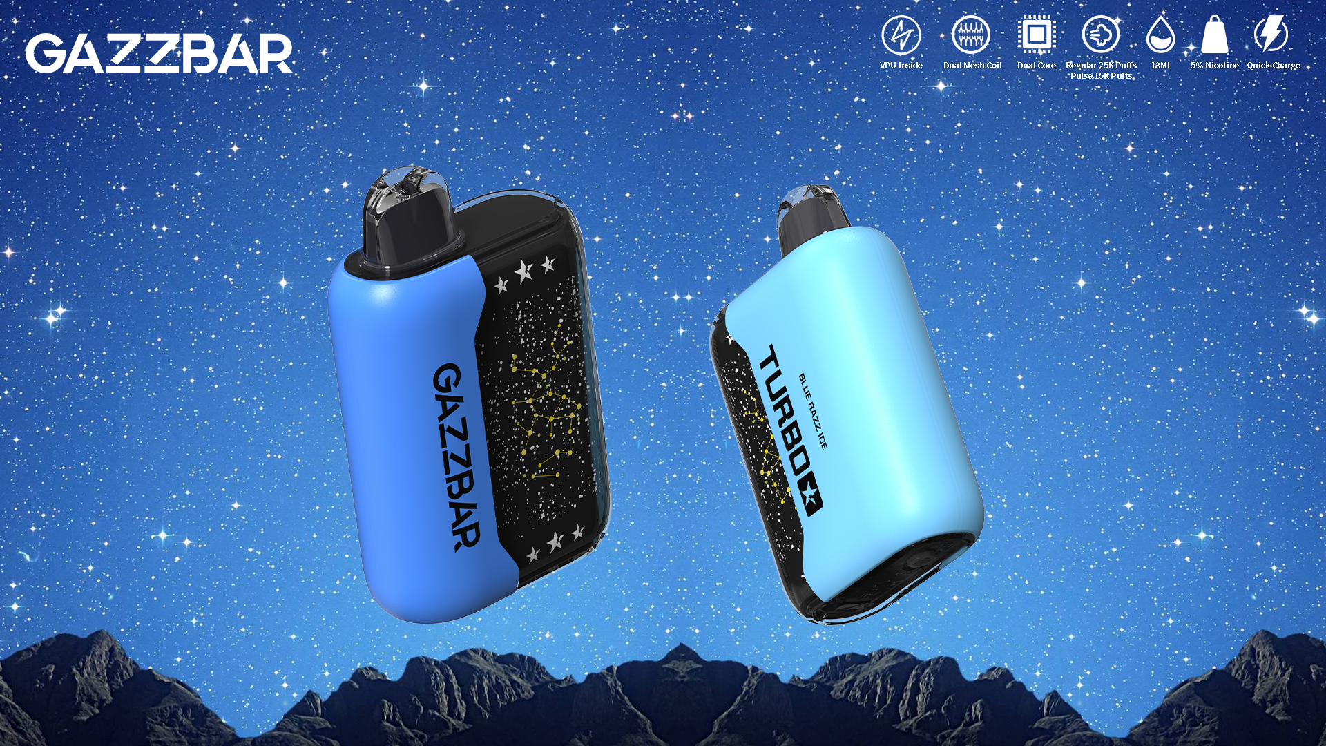 Gazzbar Turbo 30k พัฟคู่ตาข่าย Vape ขายส่ง คุณภาพสูง Gazzbar Turbo 30k ...