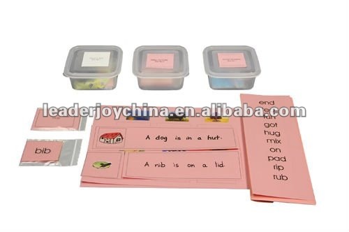 Montessori Toys For Kids Educational Of Pink Scheme Reading Kit, High ...