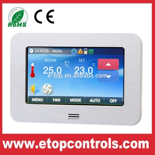 Modbus Programmable Touch Screen Room Thermostat, High Quality Modbus Programmable Touch Screen ...