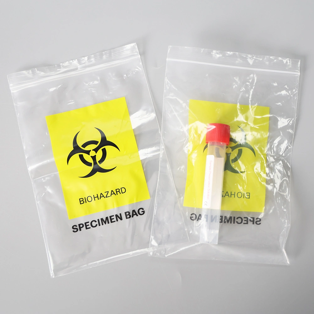 Biological plastic ziplock biohazard specimen bag China Manufacturers ...