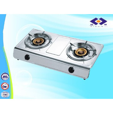 Sus304 Stainless Steel Table Top Gas Cookers With 2 Burners, High ...