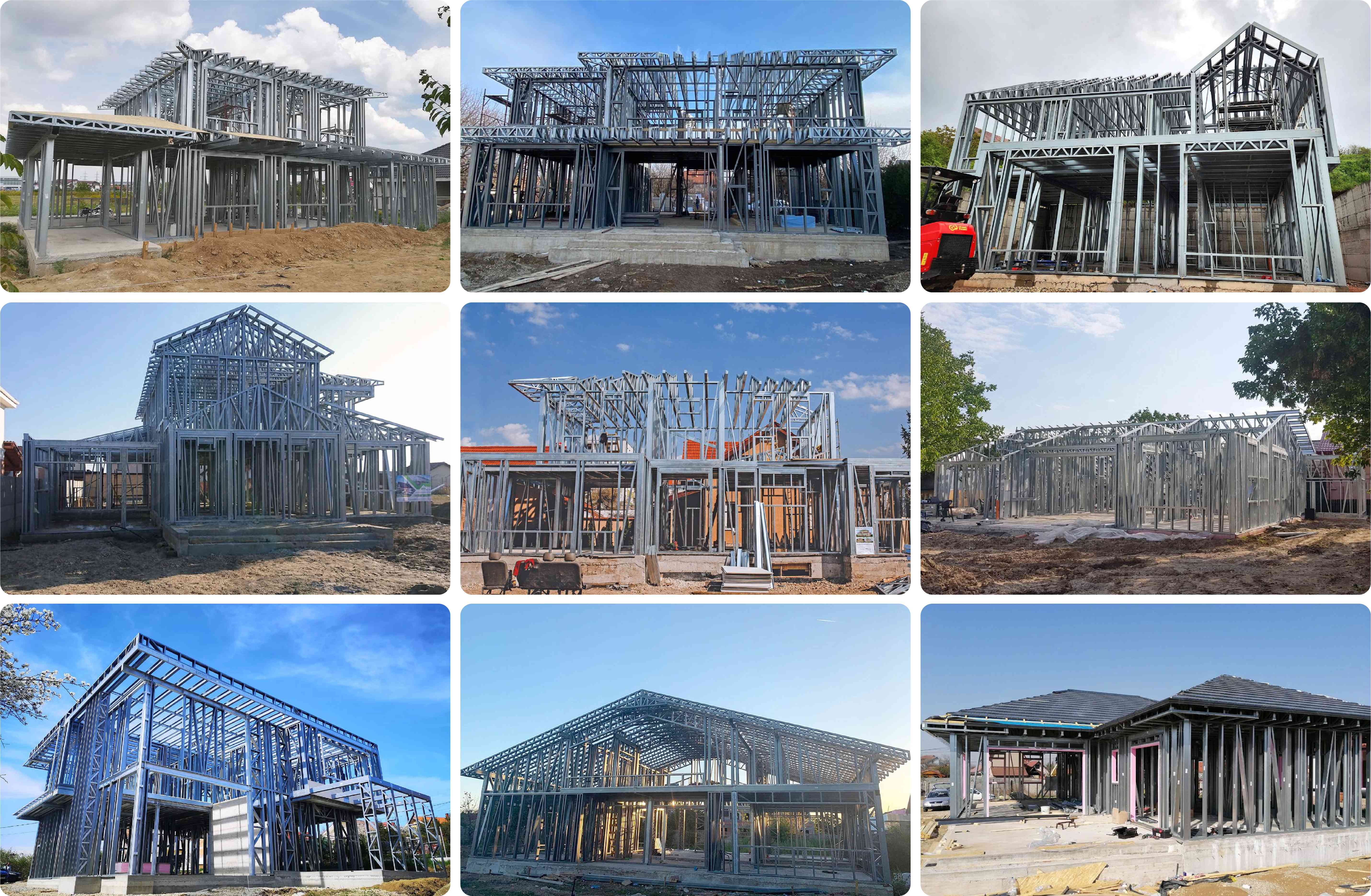 Light Gauge Steel Framing Construction System Villa House, High Quality ...