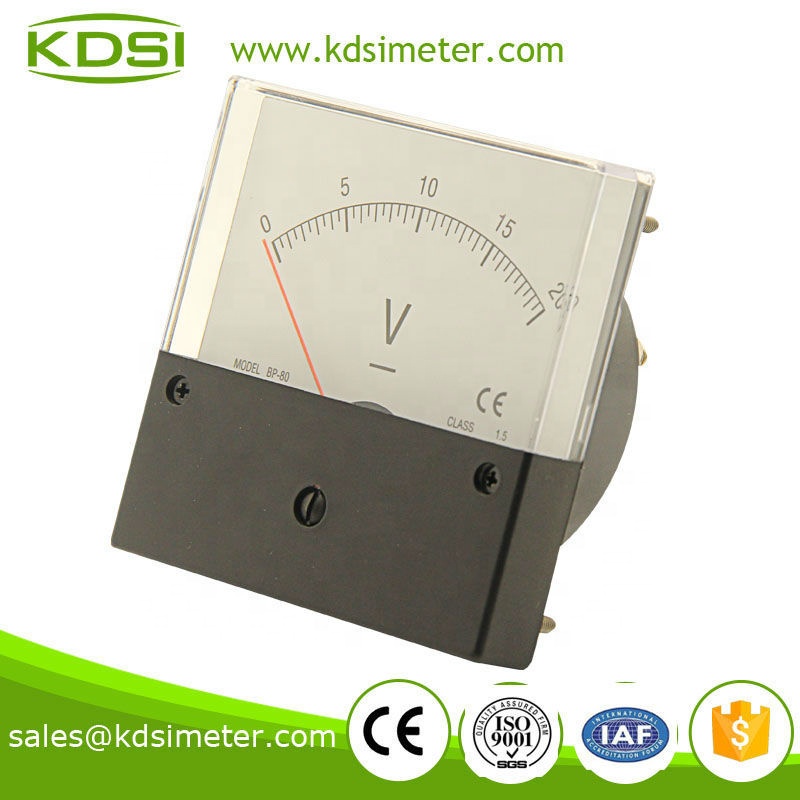 Dc Voltmeter Gauge Bp-80 20v Battery Charger Meter, High Quality Dc ...