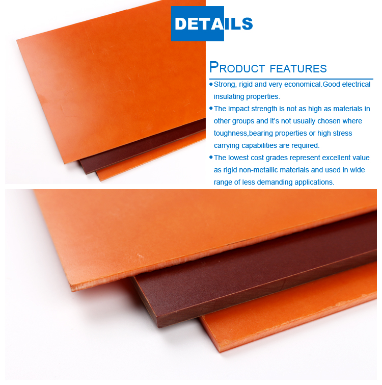 Orange Bakelite Phenolic Insulation Sheet - Manufacturer Temperature ...