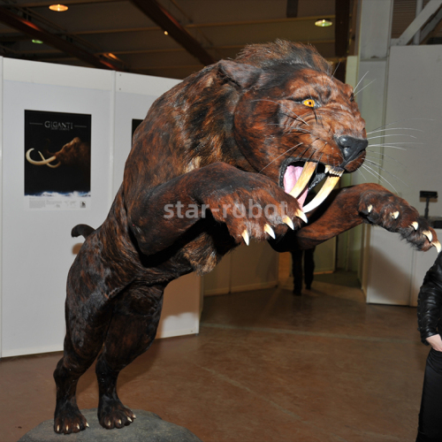 Animatronic Animal Saber-toothed Tiger Model, High Quality Animatronic ...