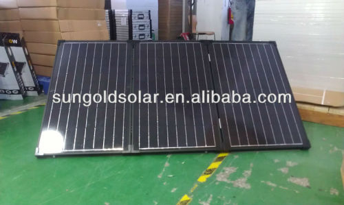 Black Frame Tri-folding Solar Panels 180w 3pcs 60w, High Quality Black ...