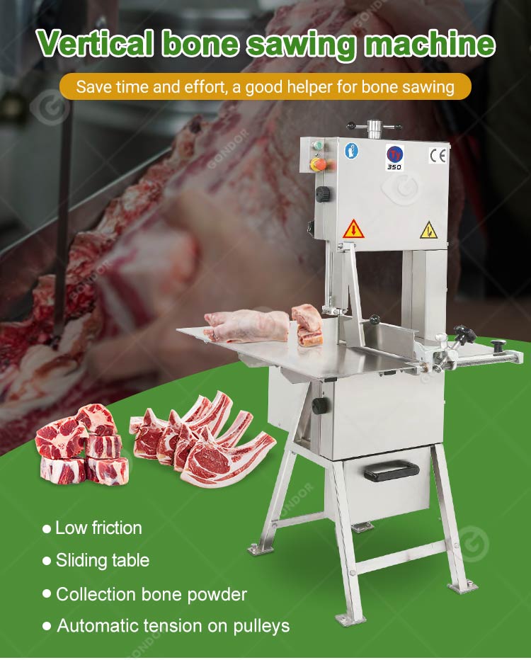 Vertical Commercial Stainless Steel Bone Cutter Saw Machine Jg210 Jg250 ...