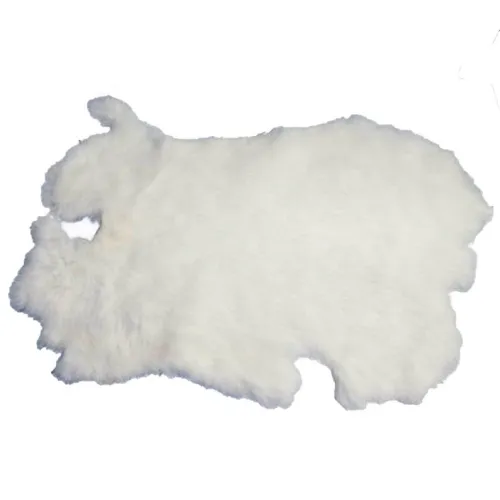 Genuine Rabbit Fur Craft Grade Rabbit Pelt White, High Quality Genuine ...